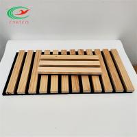 China SGS Fireproof Wood Acoustic Wall Panels Melamine Finish Polyester for sale