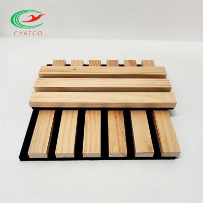 China Durable Harmless Acoustic Wall Panels Wood Slat Soundproof For Hotel for sale