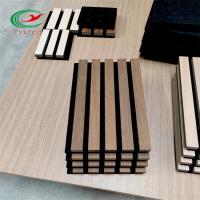 China SGS Fireproof Wood Acoustic Wall Panels Melamine Finish Polyester for sale