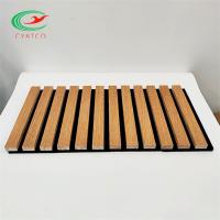 China Odorless Fireproof Sound Panels For Walls , Nontoxic Grooved Wooden Acoustic Panels for sale
