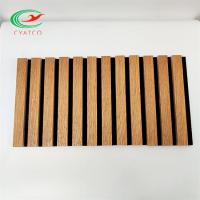 China Ceiling Wood Acoustic Wall Panels Practical MDF Polyester Material for sale