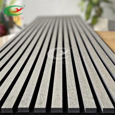 China Fireproof Harmless Wood Panel Acoustic , Odorless Timber Acoustic Ceiling Panels for sale