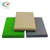China Multicolor Wall Fabric Acoustic Panel Tasteless Fireproof Glass Fiber for sale