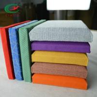 China Harmless Nontoxic Fabric Wrapped Sound Panels , Moistureproof Acoustic Panel Fabric for sale
