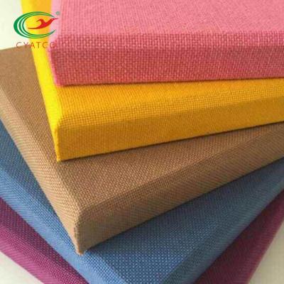 China Flavorless Cloth Fabric Wrapped Acoustical Wall Panels Harmless Multiscene for sale