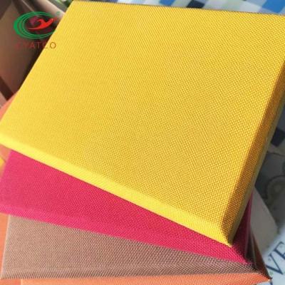 China Fiberglass Sound Acoustic Panel Fabric Covering Mildewproof Practical for sale
