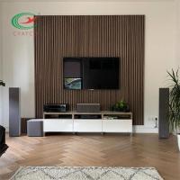 China Walnut MDF Wood Slat Wall Panel Multipurpose Practical For Office for sale