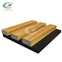 China Decorative Wood Veneer Acoustic Slat Wall Wear Resistant for sale