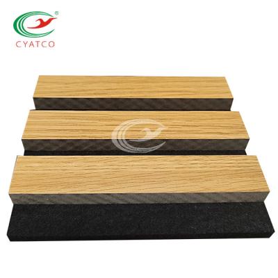 China Decorative Wood Veneer Acoustic Slat Wall Wear Resistant for sale