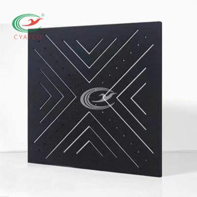 China V Groove Cutting Felt Acoustic Panels Wall Soundproof Odorless for sale