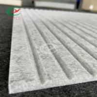 China Mildewproof Acoustic Felt Wall Panels Multicolor Carved Design for sale
