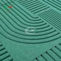 China Carved Indoor Felt Wall Panels Lightweight Sound Absorption Durable for sale