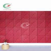 China Soundproof Felt Panels For Walls , Meeting Room Polyester Fiber Acoustic Panel for sale