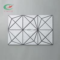 China Nontoxic Stable Felt Sound Panels , Engraved Acoustic Polyester Fiber Sheets for sale