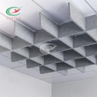 China SGS Polyester PET Acoustic Ceiling Panels Harmless Mildewproof for sale