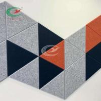 China OEM Fireproof Acoustic Sound Tiles Multipurpose Triangle Shape for sale