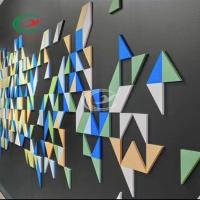 China Interior Triangle Sound Dampening Panels , Multiscene Noise Cancelling Wall Panels for sale