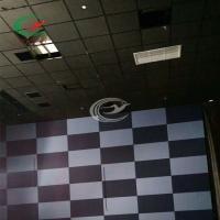 China Self Adhesive Noise Cancelling Tiles , Polyester Fiber Sound Absorbing Wall Panels for sale