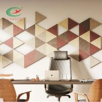 China Interior Triangle Sound Dampening Panels , Multiscene Noise Cancelling Wall Panels for sale