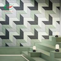 China Custom PET Acoustic Panels 120-250kg/Cbm 100% Polyester Fiber Easy Self Adhesive for sale