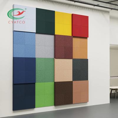 China ODM Square Fiber Acoustic Sound Tiles Flavorless For Office Wall for sale
