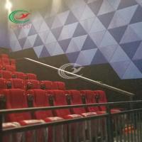 China Self Adhesive Noise Cancelling Tiles , Polyester Fiber Sound Absorbing Wall Panels for sale