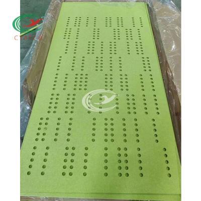 China Carving Polyester PET Acoustic Board Hanging Screen Harmless Multicolor for sale