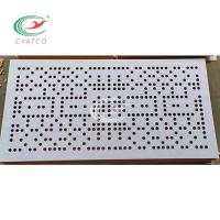 China Hanging Carving PET Acoustic Panels Mildewproof Noise Cancelling for sale