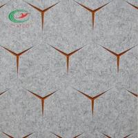 China Practical Odorless PET Panels Acoustic , Recycled Felt Screen Room Divider for sale