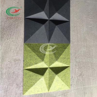 China Star Textured 3D Acoustic Wall Tiles Moistureproof Multicolor for sale
