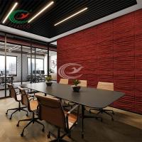 China Indoor Polyester Fiber Wavy Wall Panels Flameproof Multiscene for sale