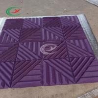 China Practical Odorless Polyester Fiber Panel , Mildewproof Acoustic Board Texture for sale