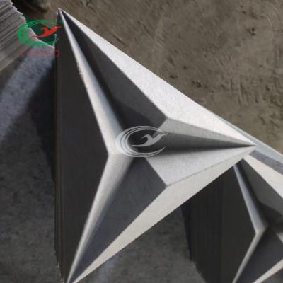 China Triangular Decorative Polyester Fiber Acoustic Panel 3D Moistureproof for sale