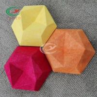 China Soundproof 3D Polyester Fiber Acoustic Panel Multipurpose 48 Colors for sale