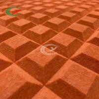 China Cube 3D Textured Polyester Fiber Acoustic Panel Soundproof For KTV for sale