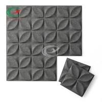 China Butterfly Textured Polyester Fiber Acoustic Panel Nontoxic Fireproof for sale