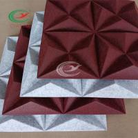 China Practical Odorless Polyester Fiber Panel , Mildewproof Acoustic Board Texture for sale
