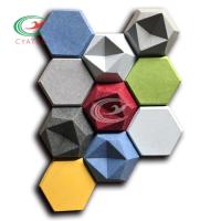 China Soundproof 3D Polyester Fiber Acoustic Panel Multipurpose 48 Colors for sale