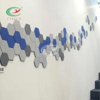 China Hexagon Sound Deadening Tiles , Lightweight Acoustic Tiles For Soundproofing Walls for sale