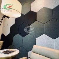 China Durable PET Felt Hexagon Acoustic Panels Lightweight Flame Retardant for sale