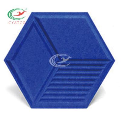 China Practical Harmless Hexagon Soundproof Panels , Mildewproof Acoustic Hexagon Tiles for sale