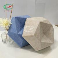 China Odorless Felt Hexagon Acoustic Panels For Wall 3D Decoration for sale