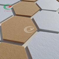 China Hexagon Sound Deadening Tiles , Lightweight Acoustic Tiles For Soundproofing Walls for sale