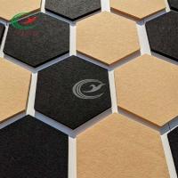 China Cinema Indoor Hexagon Acoustic Panels Eco Friendly Heat Insulation for sale