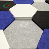 China Durable PET Felt Hexagon Acoustic Panels Lightweight Flame Retardant for sale