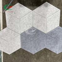 China Fireproof Nontoxic Hexagon Sound Panels , Multipurpose Hexagon Acoustic Tiles for sale