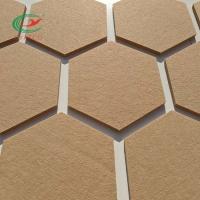 China Flame Retardant Hexagon Acoustic Panels Stable Moistureproof for sale