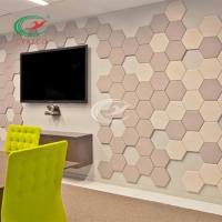 China Sound Absorbing Hexagon Acoustic Panels Multiscene Lightweight for sale