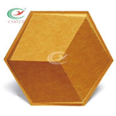 China 3D Lightweight Hexagon Sound Tiles , Odorless Hexagonal Acoustic Wall Panels for sale