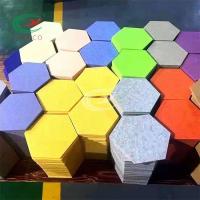 China Cinema Indoor Hexagon Acoustic Panels Eco Friendly Heat Insulation for sale